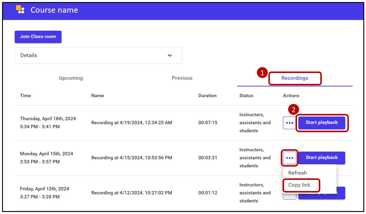 Class for Teams – How To View/Share Recordings | BCIT Tech Help ...